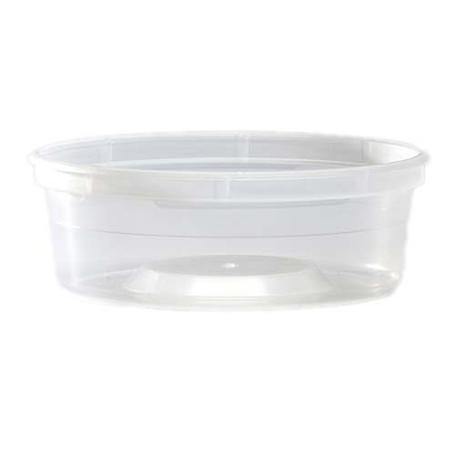 Plastic Containers - 8oz - Polypropylene - Clear - Dorfin