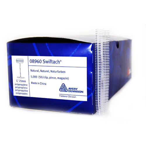 Avery Dennison - Swiftach - 1" - Polypropylene - Natural - 5000Pk - Dorfin