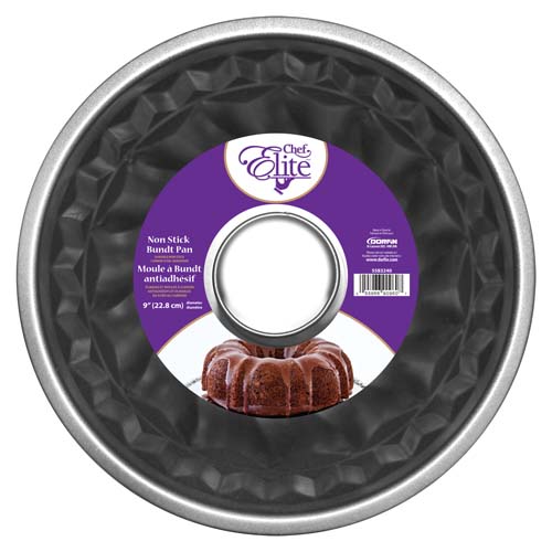 Chef Elite - Non Stick Bundt Form Pan - 9" dia. - Dorfin