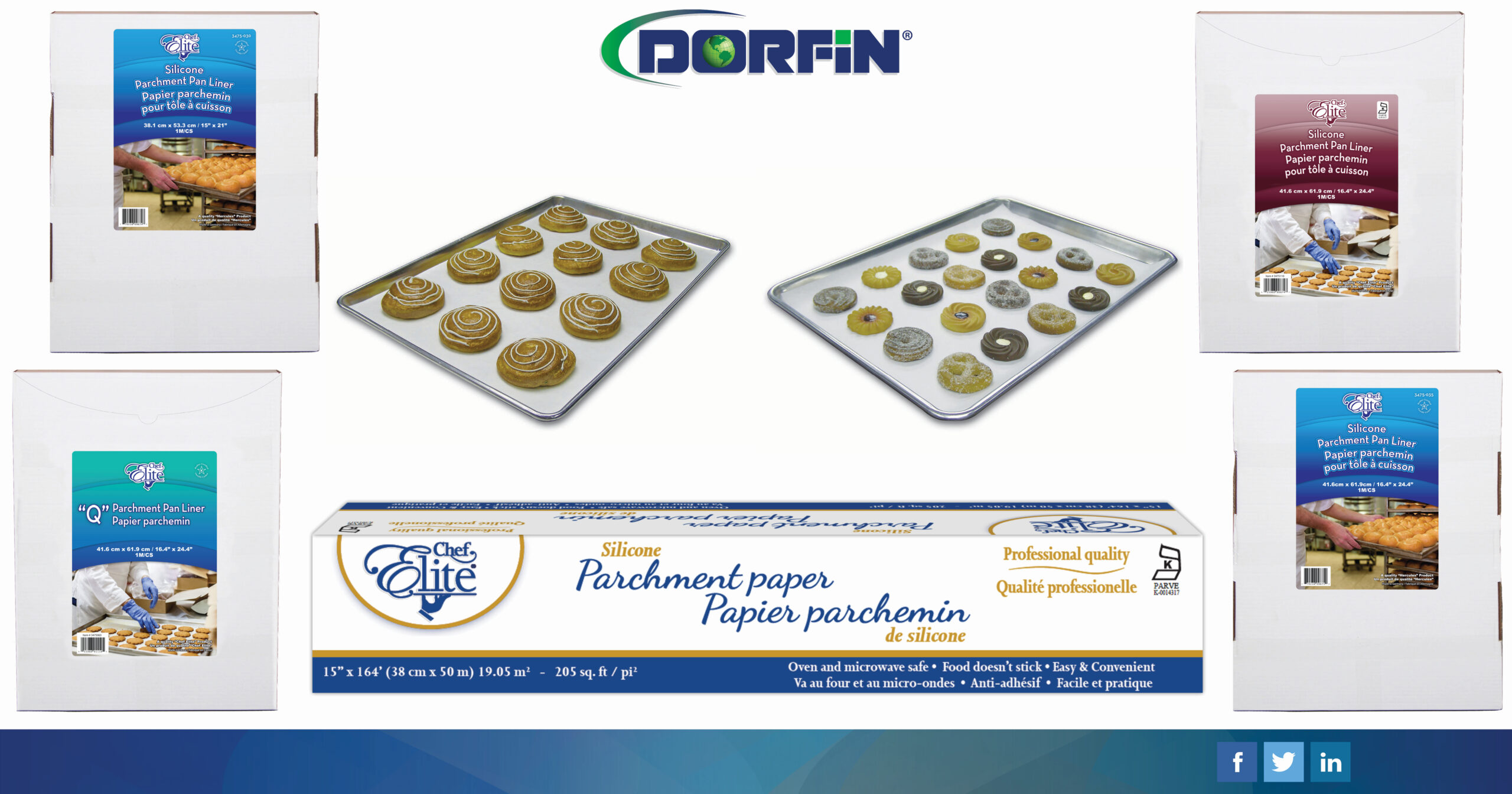 Les doublures en papier parchemin Chef Elite - Dorfin